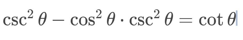 Solved csc? 0 – cosa 0 .csc2 0 = cot Ol 2 · | Chegg.com