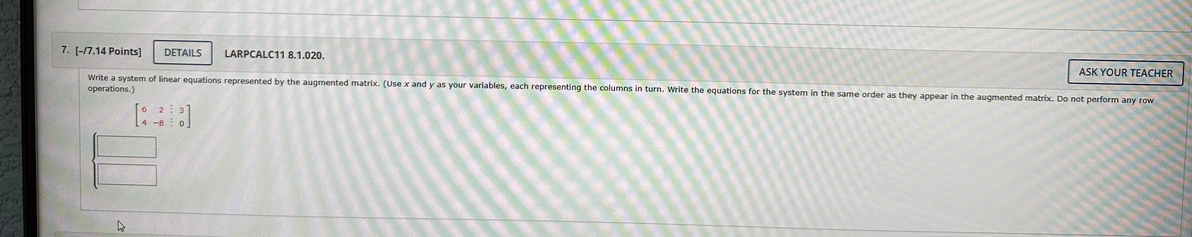 Solved operations.) [642−830] | Chegg.com