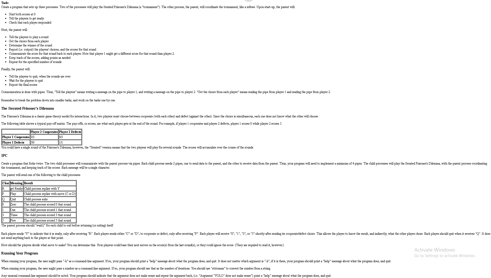 Solved Use C Programming Language to replicate "The | Chegg.com