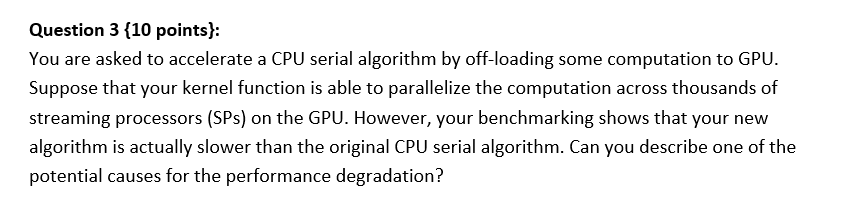 Solved Question 3 10 Points You Are Asked To Accelerate A 2537