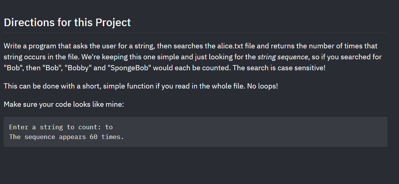 Solved Directions for this Project a Write a program that | Chegg.com