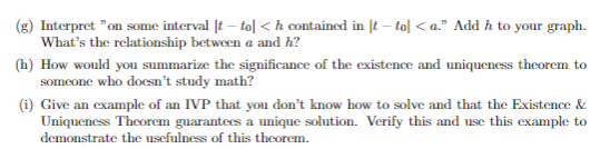 Solved 4 Read The Existence And Uniqueness Theorem Theorem