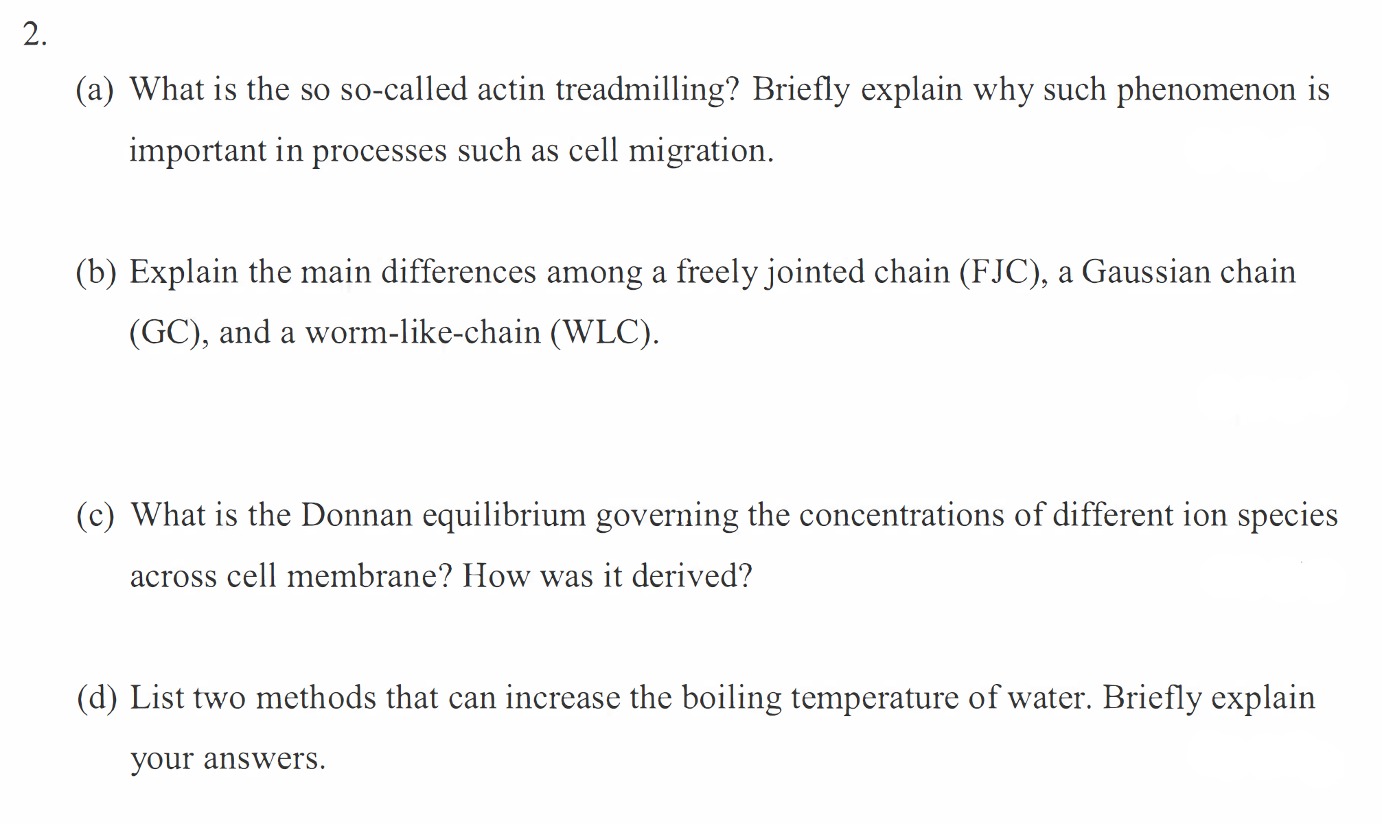 Solved (a) What is the so so-called actin treadmilling? | Chegg.com