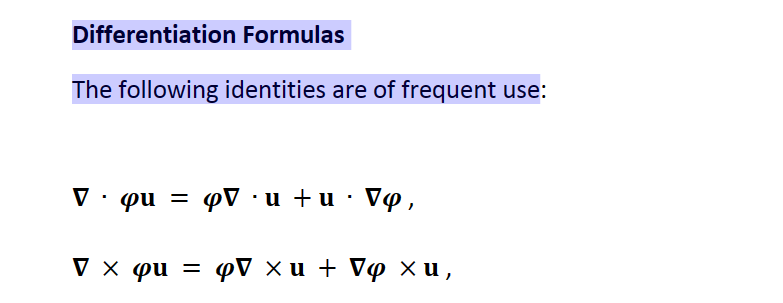 Solved The following identities are of frequent use: | Chegg.com