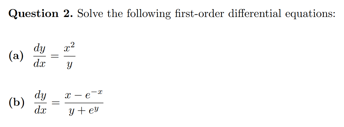 Solved Show me the steps to solve Question 2. ﻿Solve the | Chegg.com