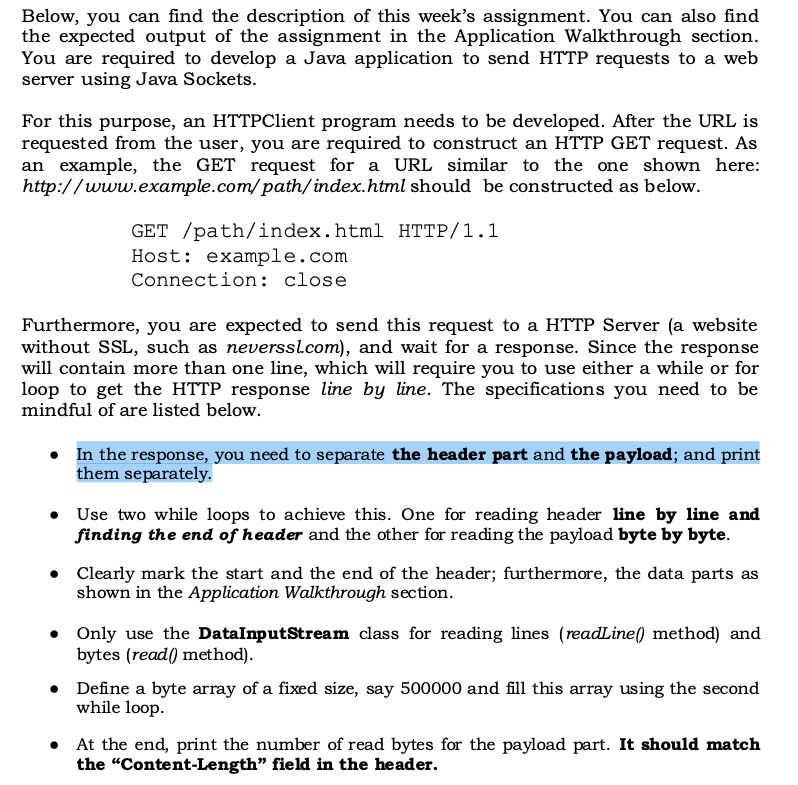 Solved Below, you can find the description of this week's | Chegg.com