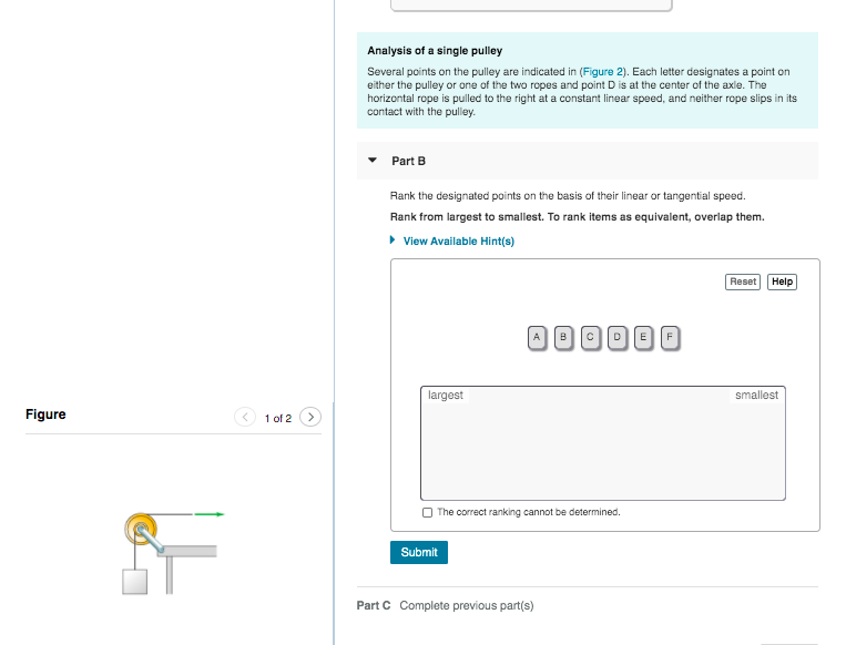 Solved Linear and Rotational Kinematics Ranking Task 20 of | Chegg.com