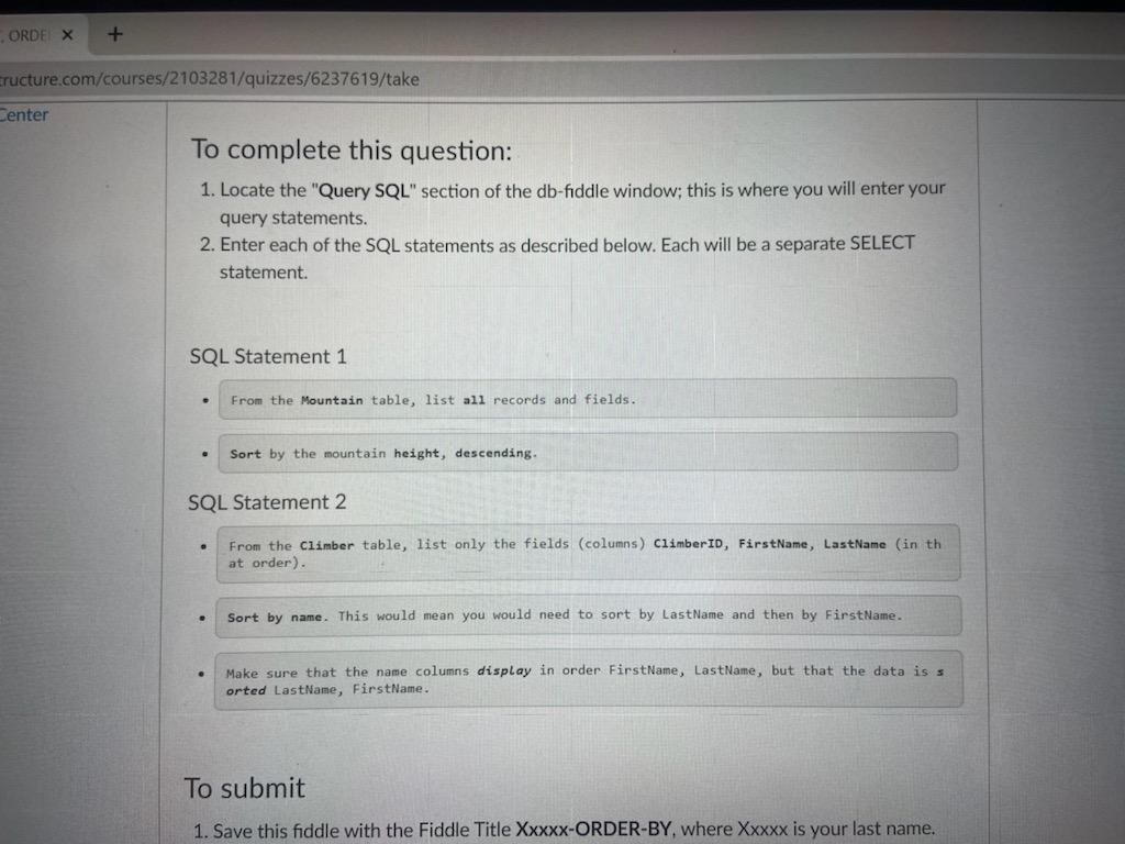 Solved I could use some help writing the sql code to get the | Chegg.com