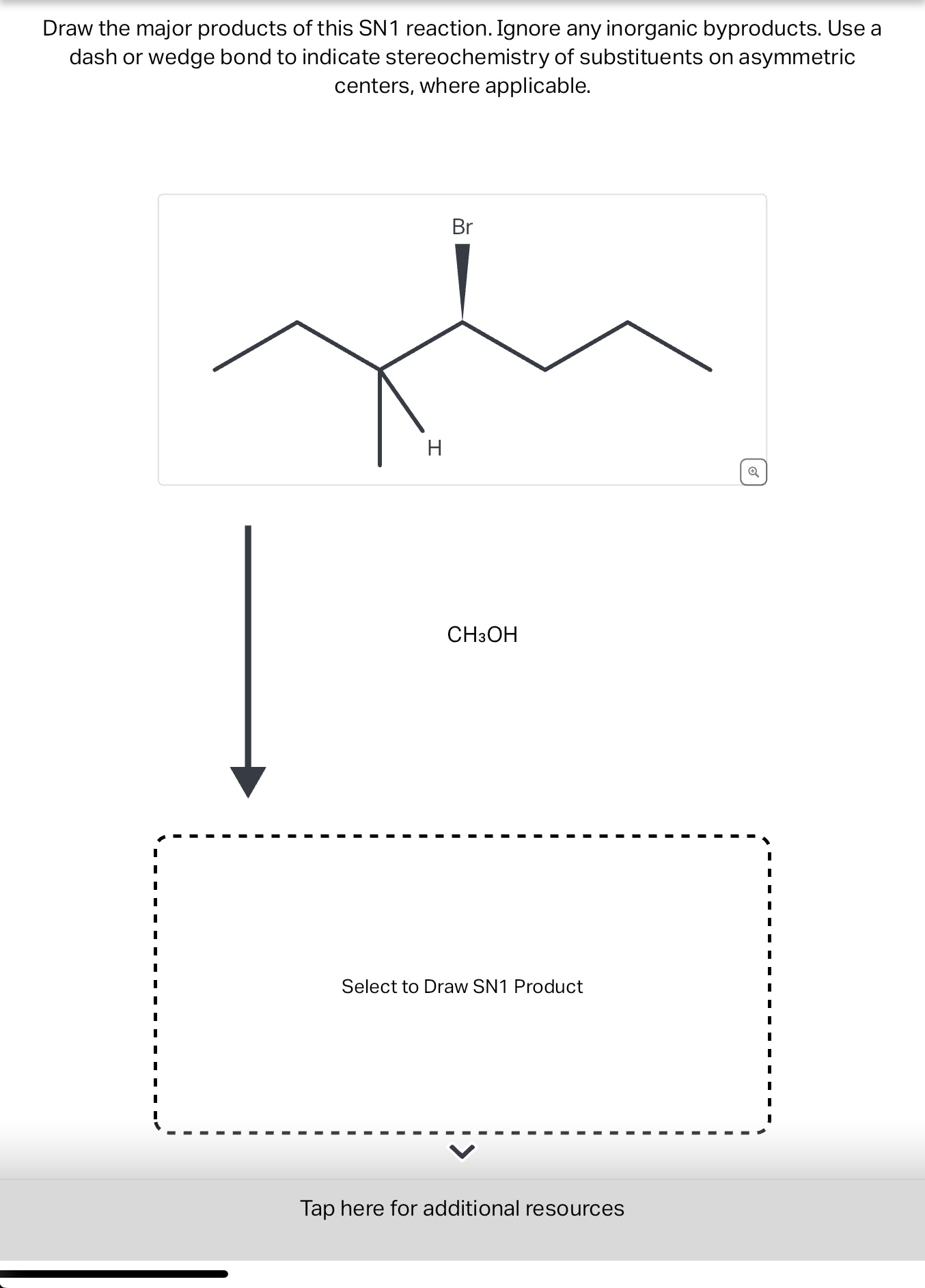 Solved Draw the major products of this SN1 reaction. Ignore | Chegg.com