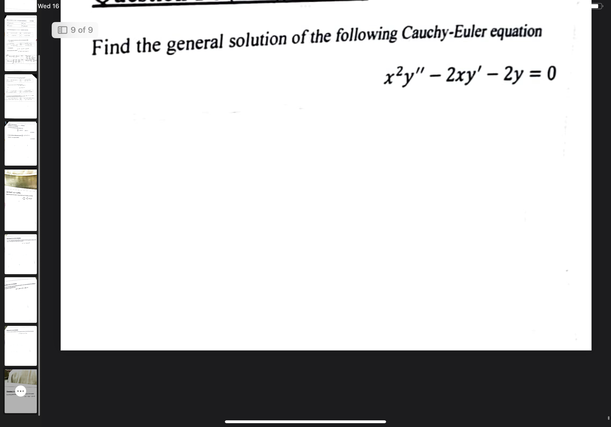 Solved Determent the kind of equation and Find the solution | Chegg.com