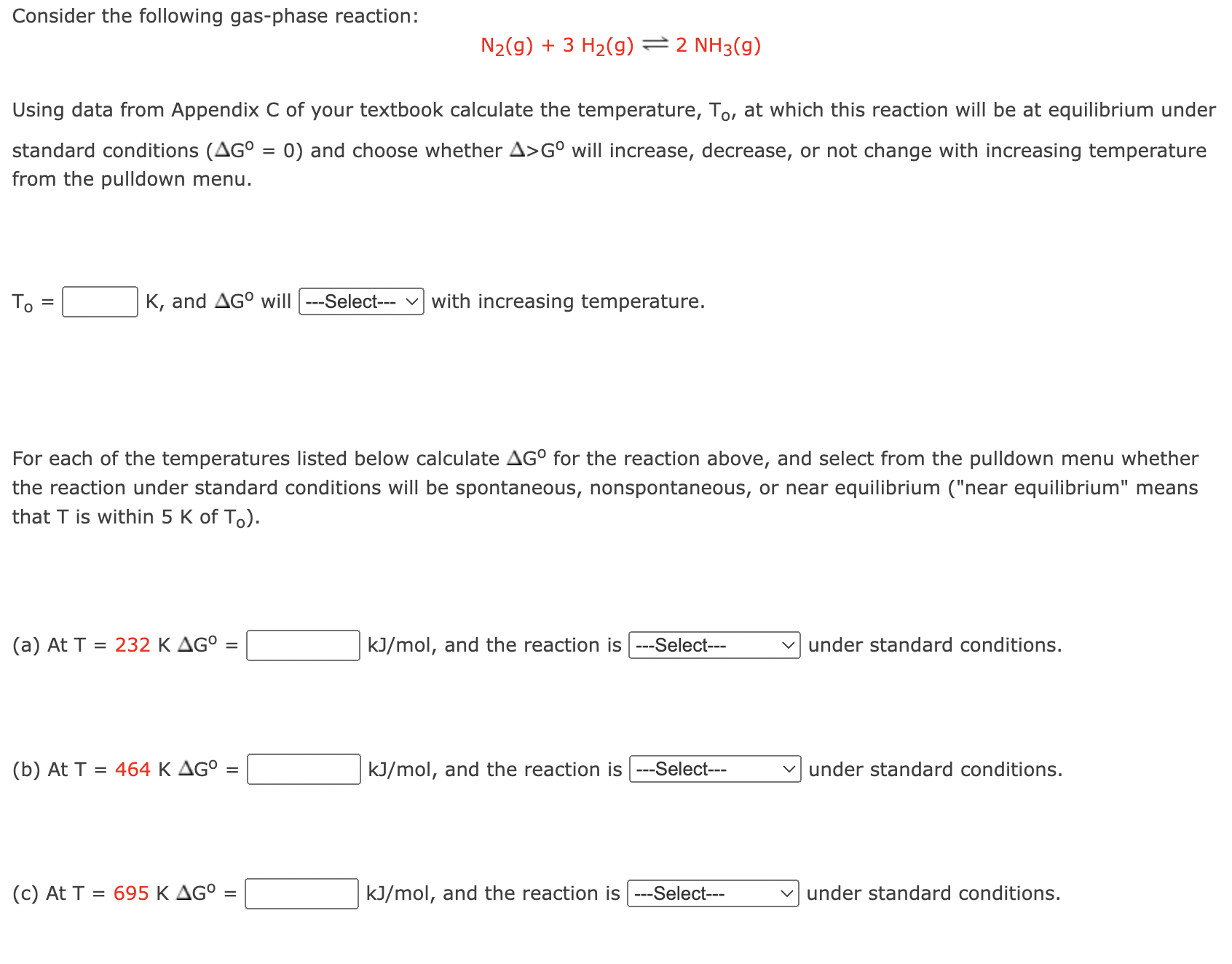 Solved Consider the following gas-phase reaction: N2( | Chegg.com