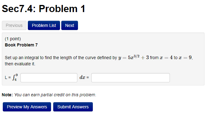 Solved Sec7.4: Problem 1 Previous Problem List Next (1 | Chegg.com