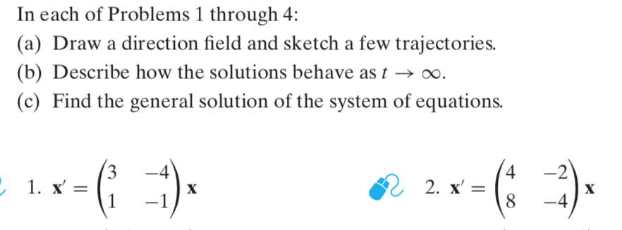 Solved In each of Problems 1 through 4: (a) | Chegg.com