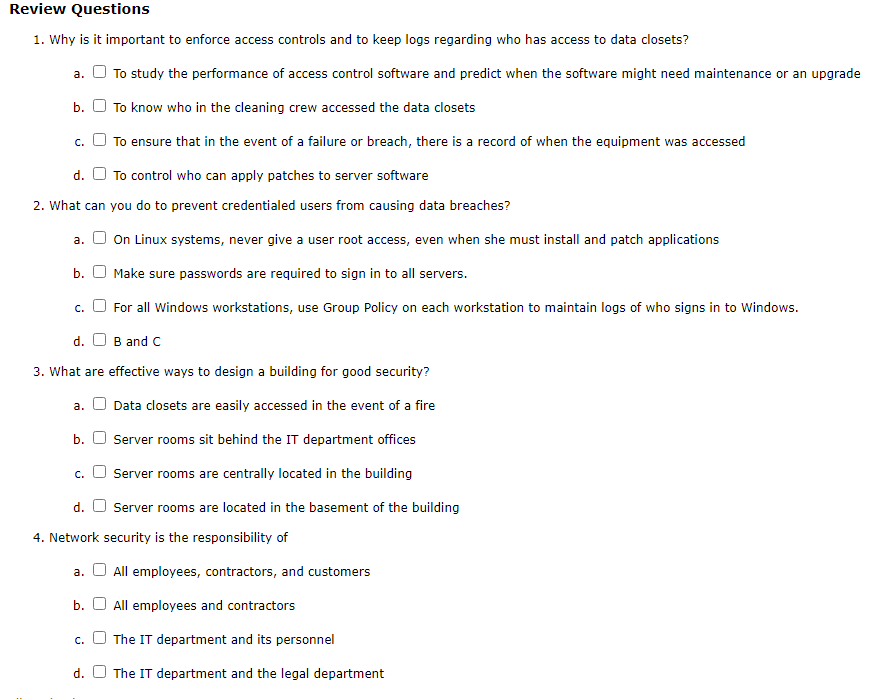 Solved In Chapter 10 of Network+ Guide to Networks, 9th | Chegg.com
