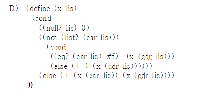 In the Scheme Language, Explain what each of the | Chegg.com