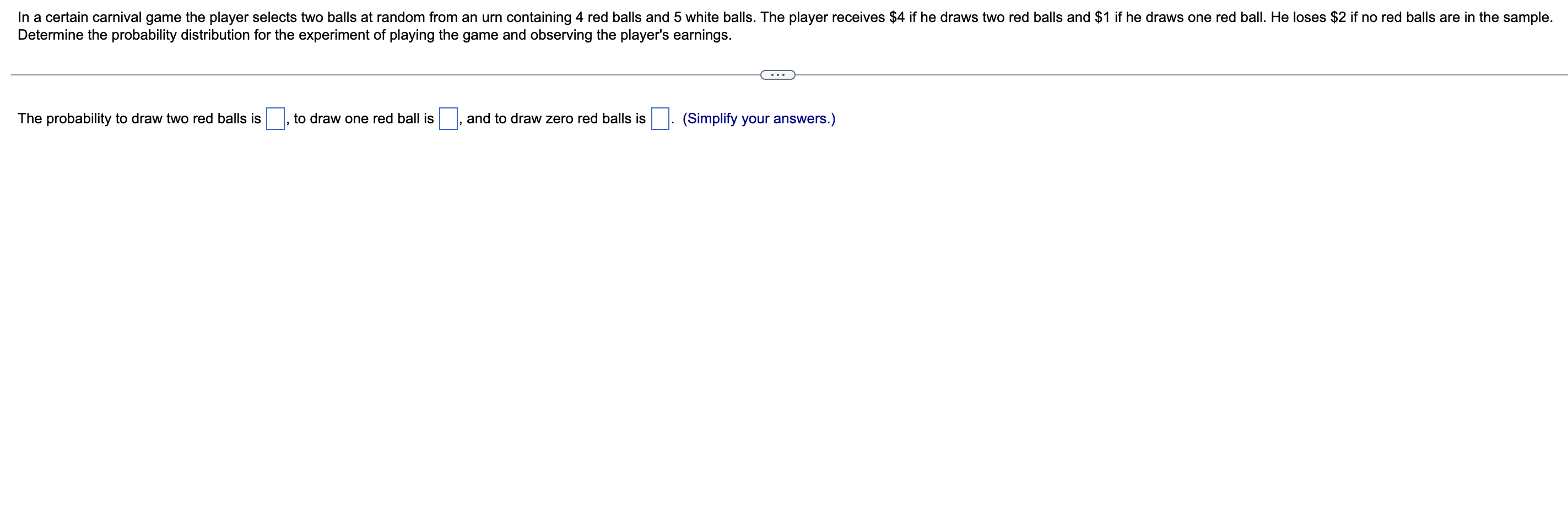 Solved In a certain carnival game the player selects two | Chegg.com