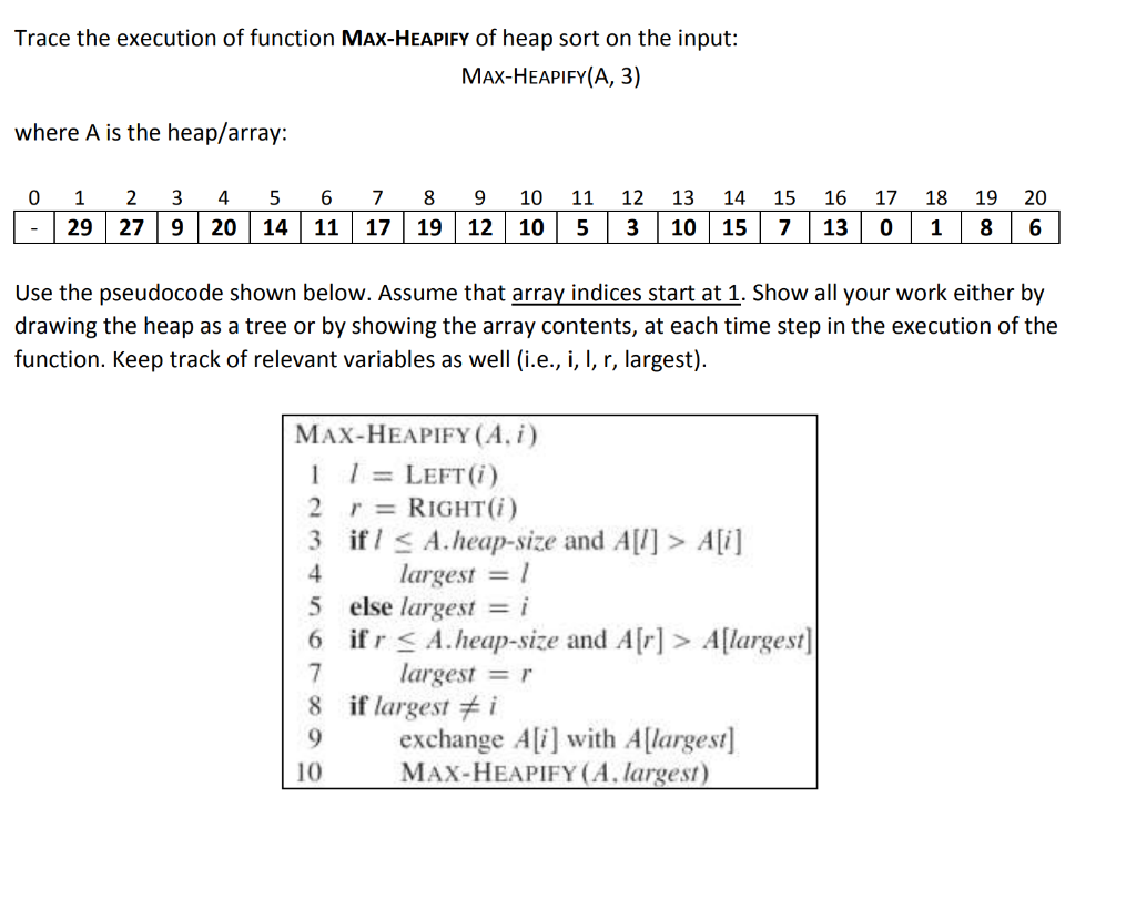 Solved Please explain how the array changes through each | Chegg.com