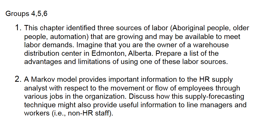 Solved 1. This chapter identified three sources of labor | Chegg.com
