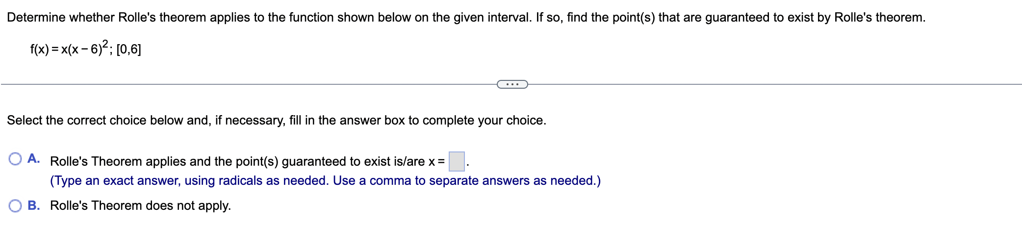 Solved Determine Whether Rolles Theorem Applies To The