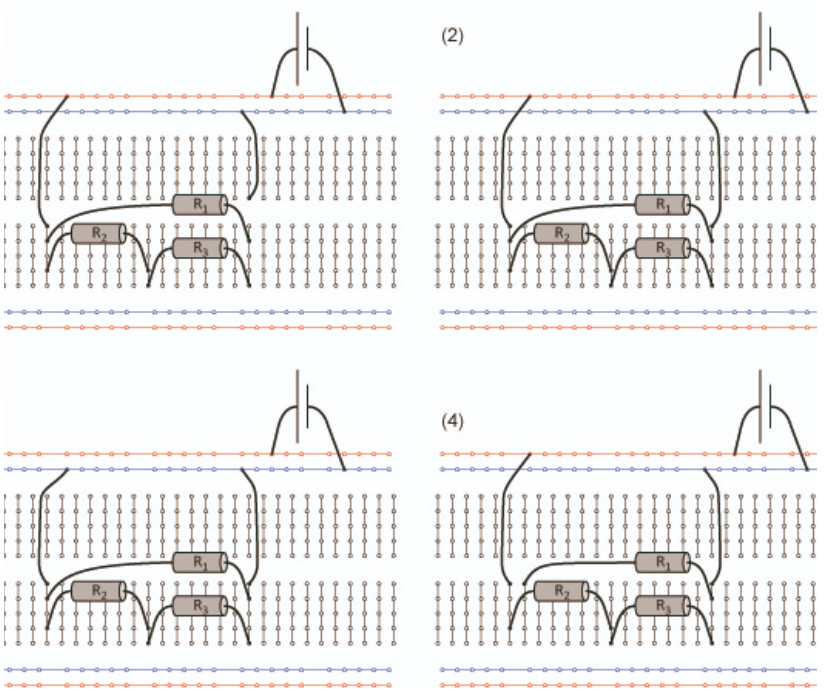 Solved Which of the following breadboard circuits | Chegg.com