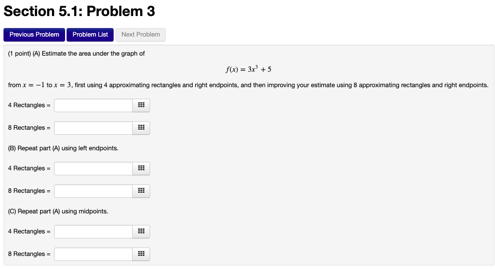 Solved Section 5.1: Problem 3 Previous Problem Problem List | Chegg.com