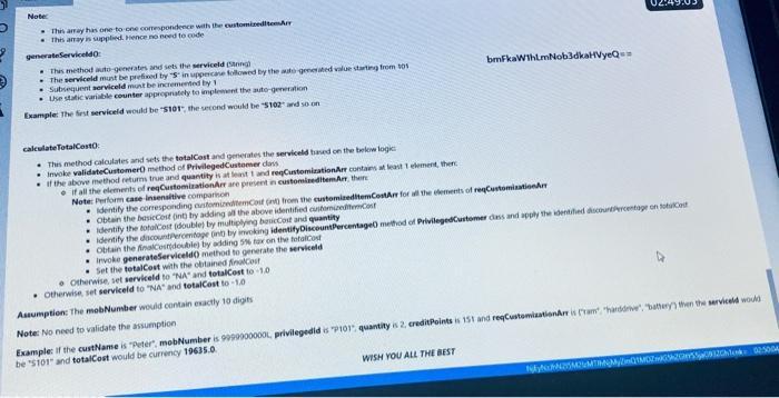 Solved Question 2 Object Oriented Programming: 140 Marks | Chegg.com
