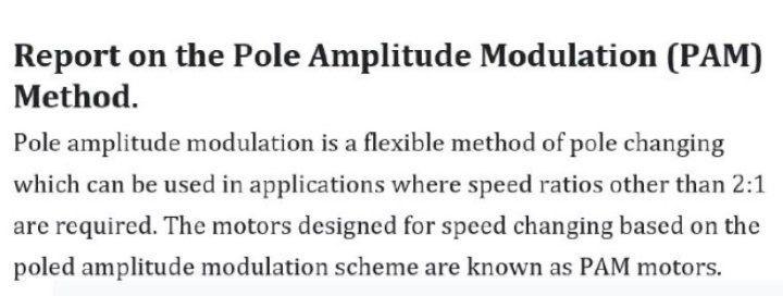 Solved Report on the Pole Amplitude Modulation (PAM) Method. | Chegg.com