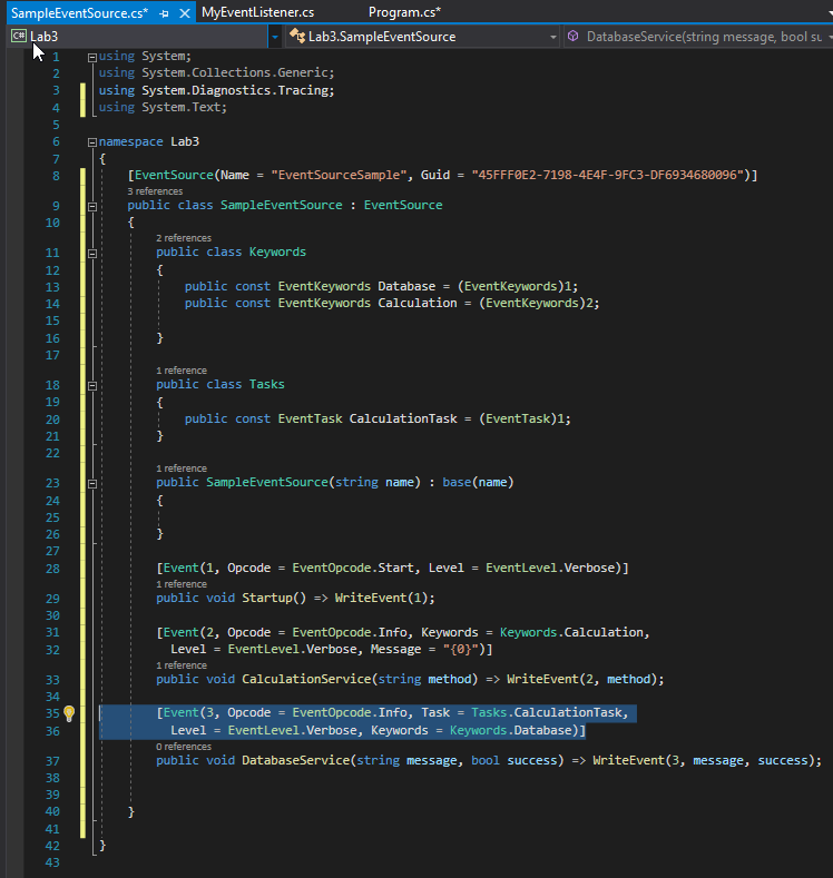 Create a custom method in the EventSource class and | Chegg.com