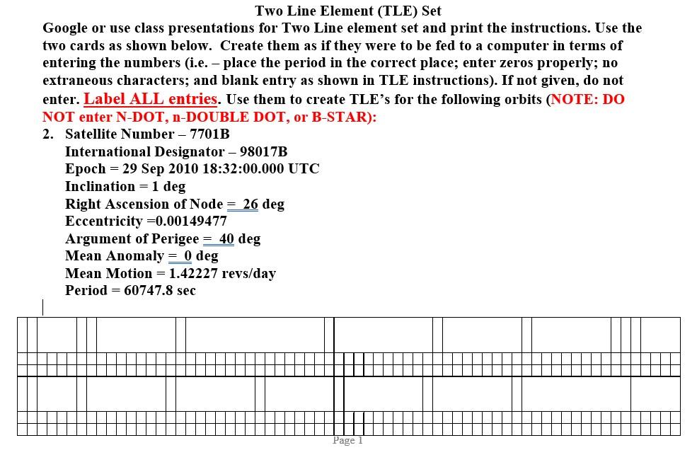 using the provided information and table to create a | Chegg.com