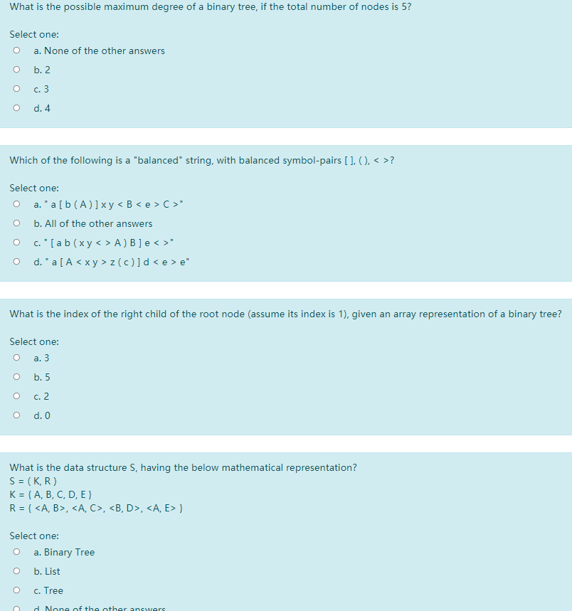 Solved What is the possible maximum degree of a binary tree, | Chegg.com