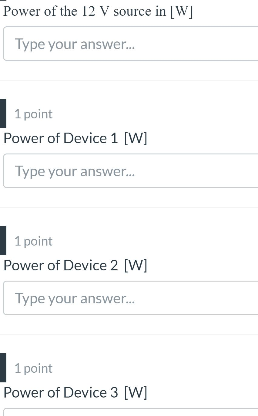 Solved 11 V1 + 13 Device 1 ЗА 2 A + a + 18 V + V2 Device 2 | Chegg.com