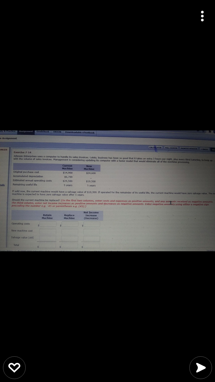 Solved : signment CALCULATOR FULL SCREEN PRINTER VERSION | Chegg.com