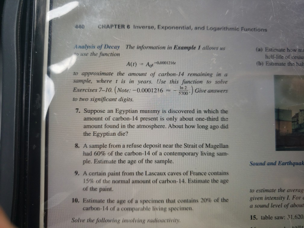 Solved CHAPTER 6 Inverse, Exponential, and Logarithmic | Chegg.com