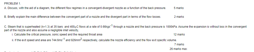 Solved PROBLEM 1 A. Discuss, with the aid of a diagram, the | Chegg.com