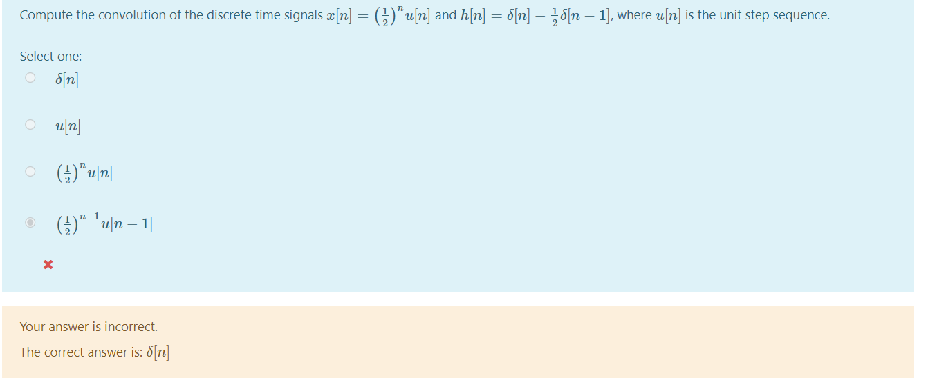 Solved Compute the convolution of the discrete time signals | Chegg.com