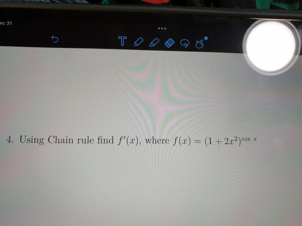 Solved ec 31 co. T 4. Using Chain rule find f'(x), where | Chegg.com