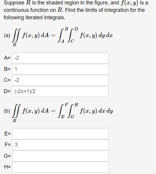 Solved Suppose R is the shaded region in the figure, and | Chegg.com