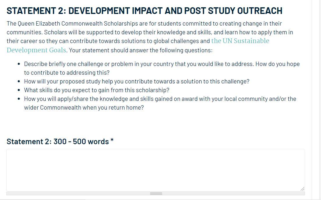 STATEMENT 2: DEVELOPMENT IMPACT AND POST STUDY | Chegg.com