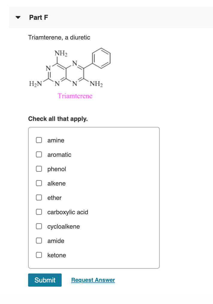 Solved List the functional groups in each of the following | Chegg.com