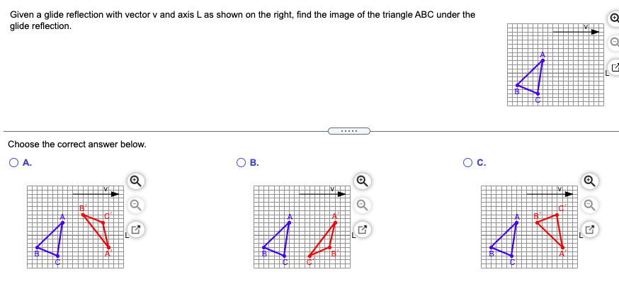 Solved Given a glide reflection with vector v and axis L as | Chegg.com