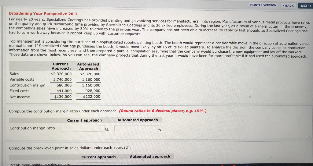Solved PRINTER VERSION 4 BACK NEXT Broadening Your | Chegg.com