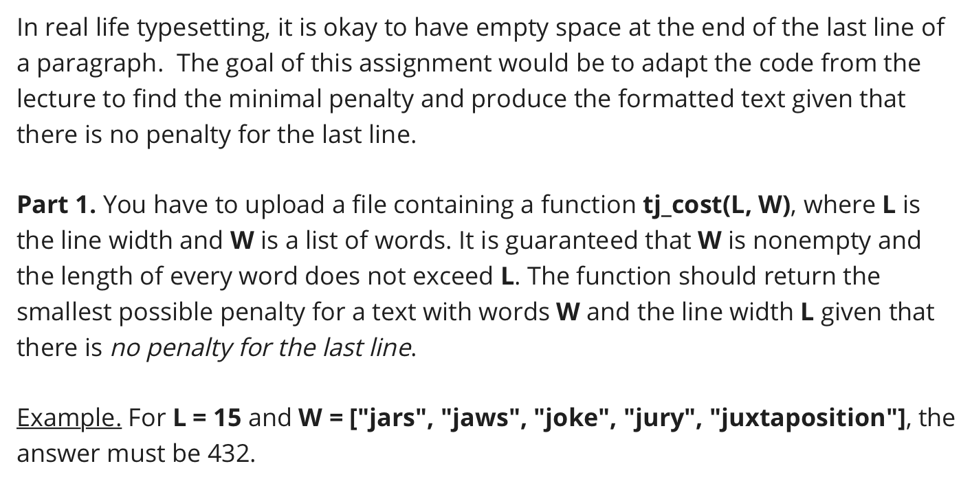# Python languages in 1-Dimensional dynamic | Chegg.com