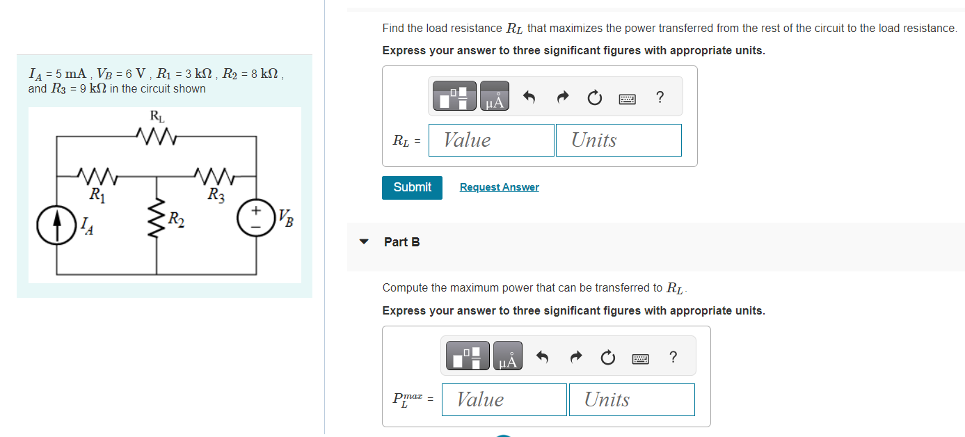[Solved]: Find the load resistance RL that maximizes the p