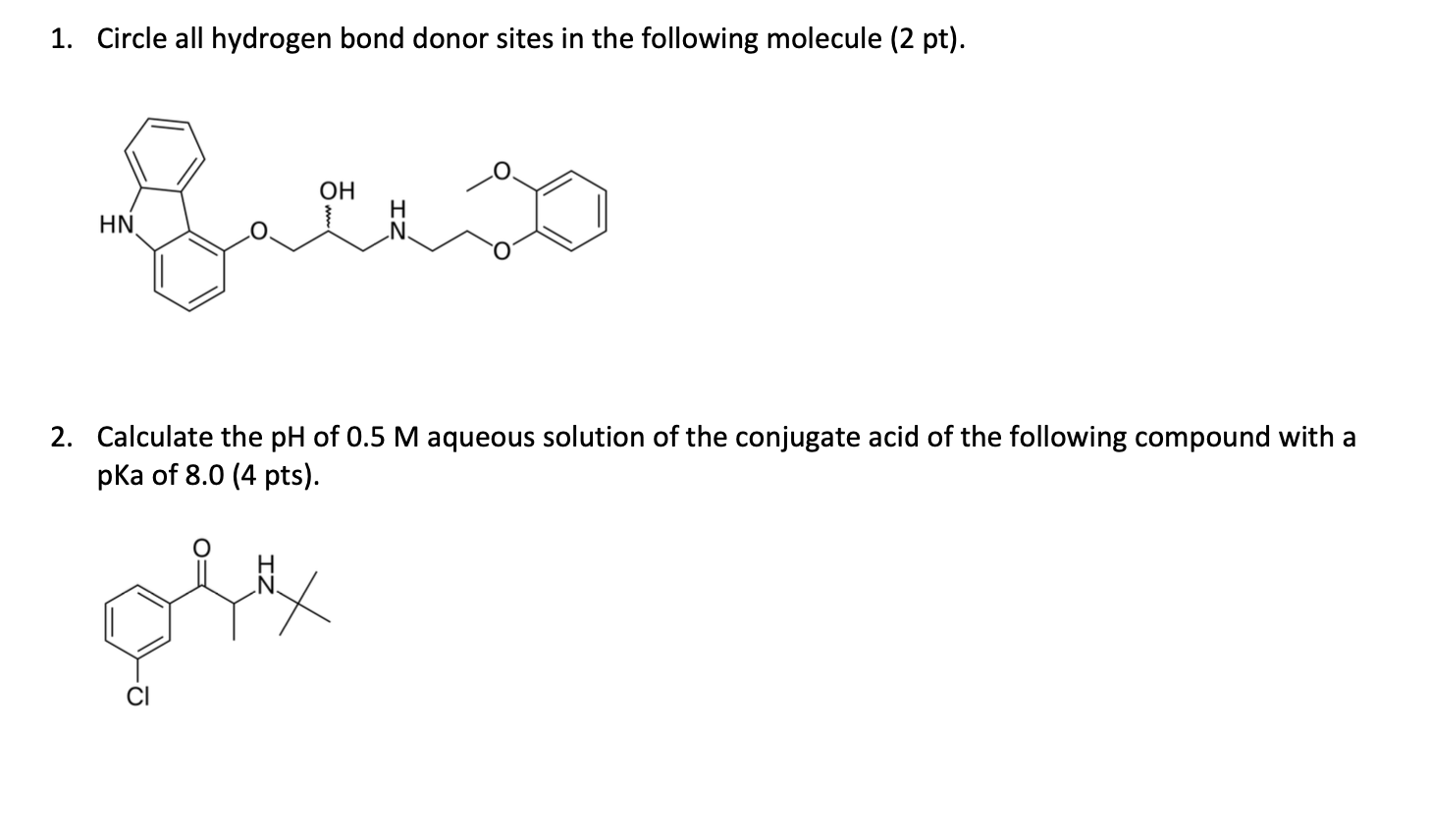 Solved If the pKa values are not given in the specific | Chegg.com