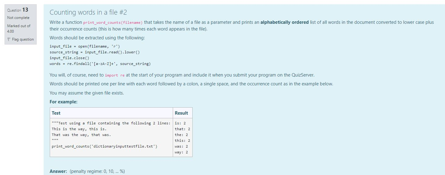 Solved Question 13 Not complete Marked out of 4.00 P Flag | Chegg.com