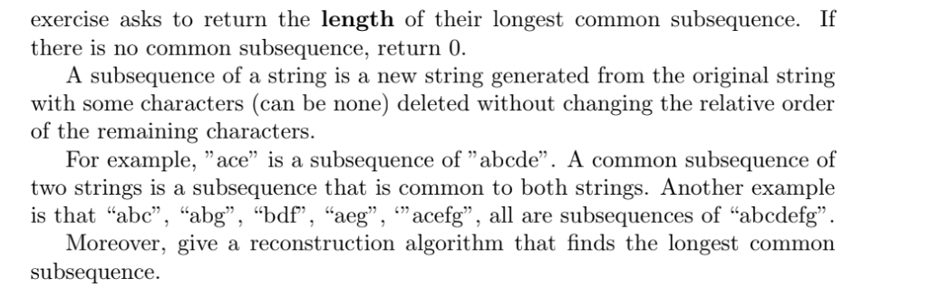Solved Bonus Ex.7 (Biology DNA) Given two strings of | Chegg.com