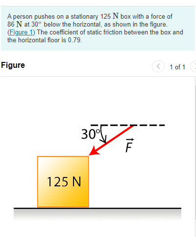 Solved Part 1A: Make a free-body diagram of the box. Part | Chegg.com
