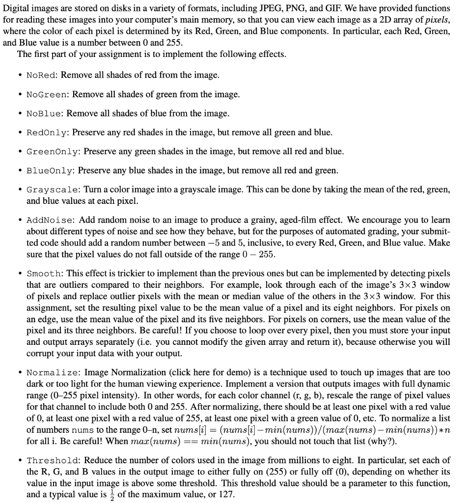 Solved Digital images are stored on disks in a variety of | Chegg.com