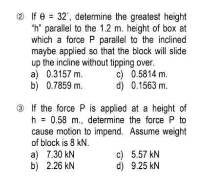 Solved 26. Problem A uniform box is placed in a position | Chegg.com