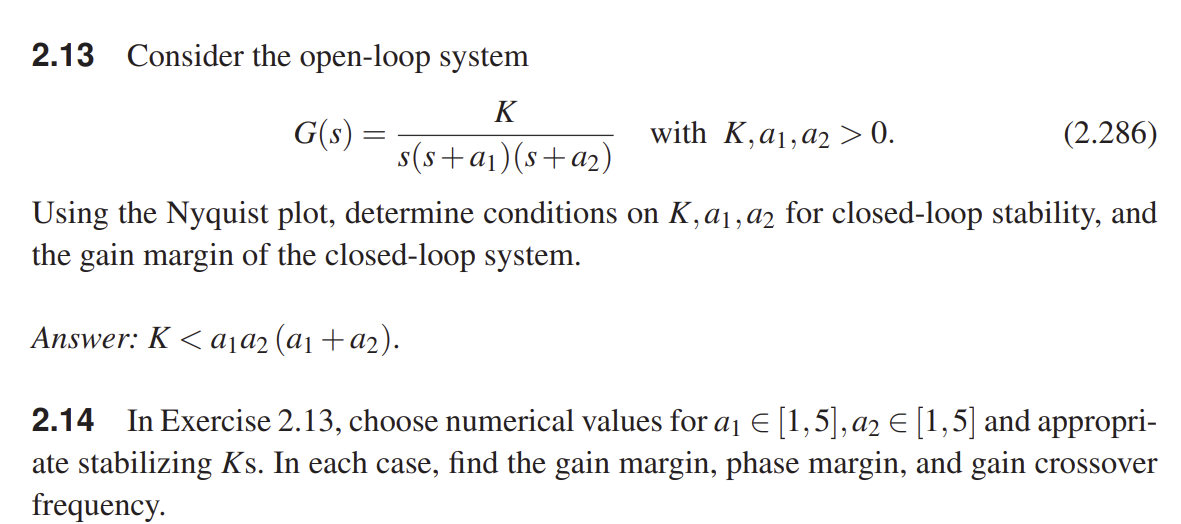 2.13 Consider the open-loop system | Chegg.com